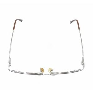 Versace | Accessories | Versace 188 1287 Brown Silver Metal Half Rim ...
